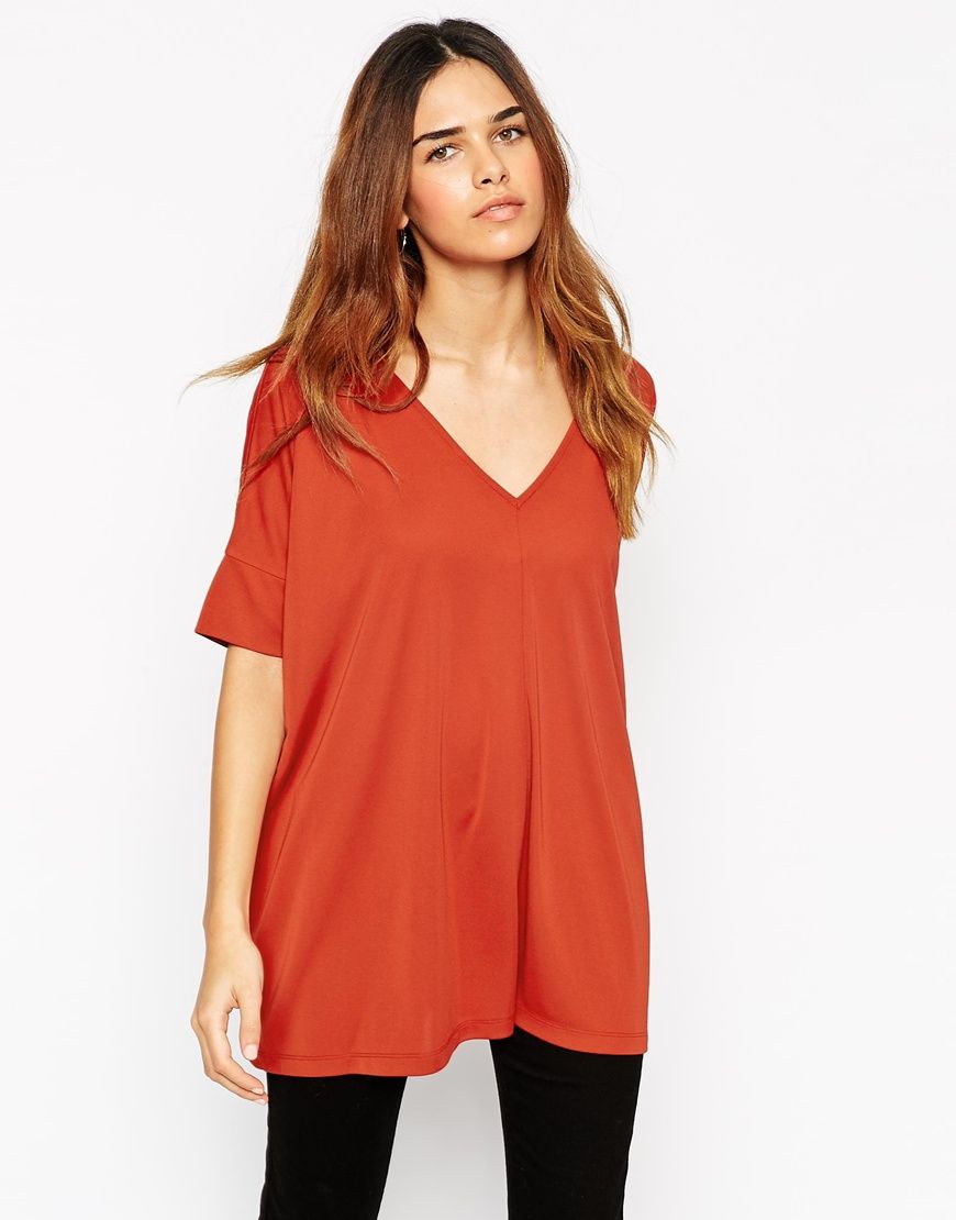 Asos Tunique Oversize En Crêpe Asos Pickture